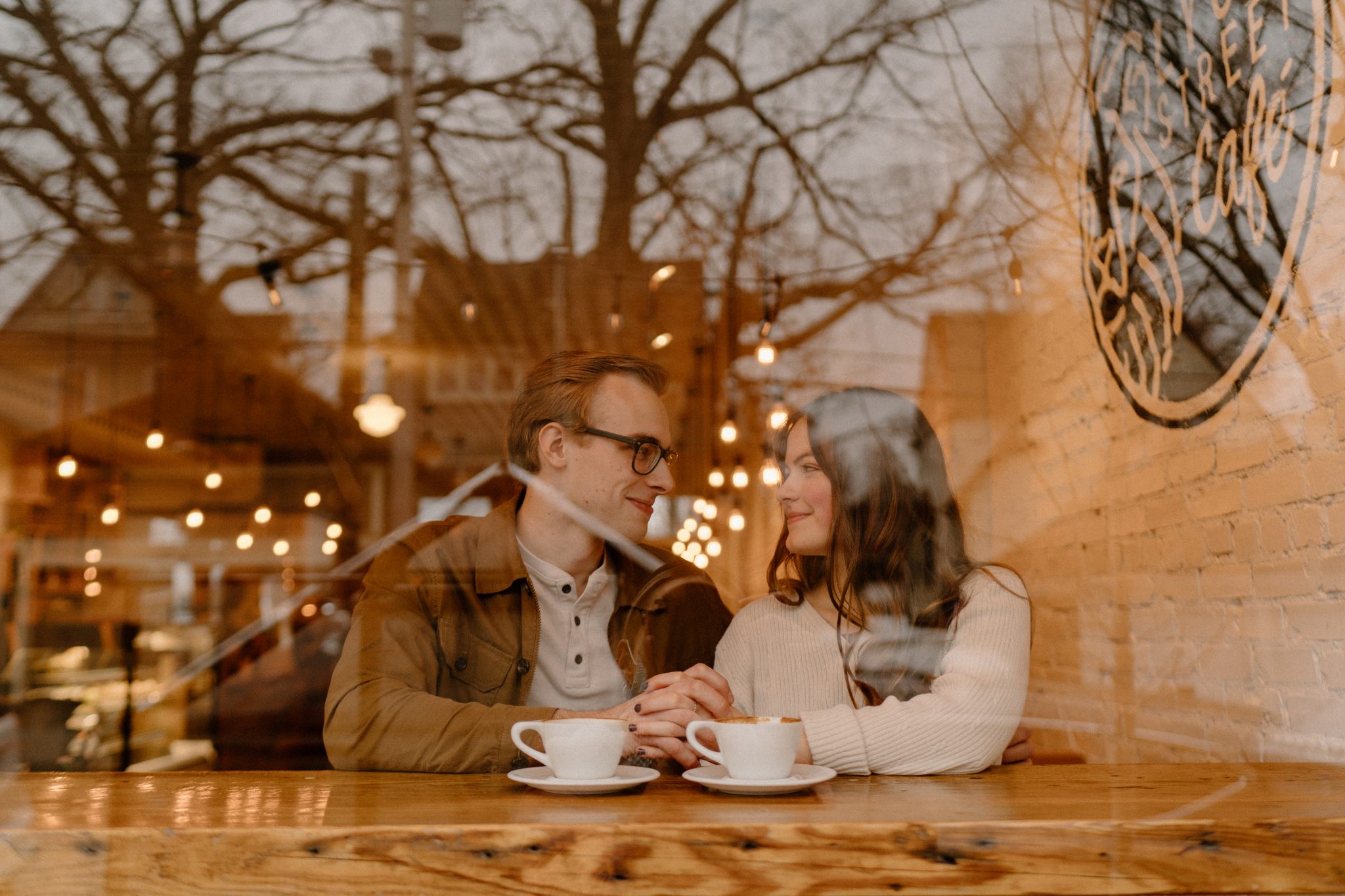 Grand Rapids Coffee Shop Couple Session Cassidy Lynne