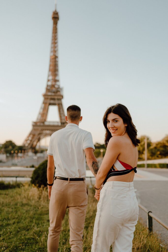 Couples Session in Paris, France at Eiffel Tower | Cassidy Lynne