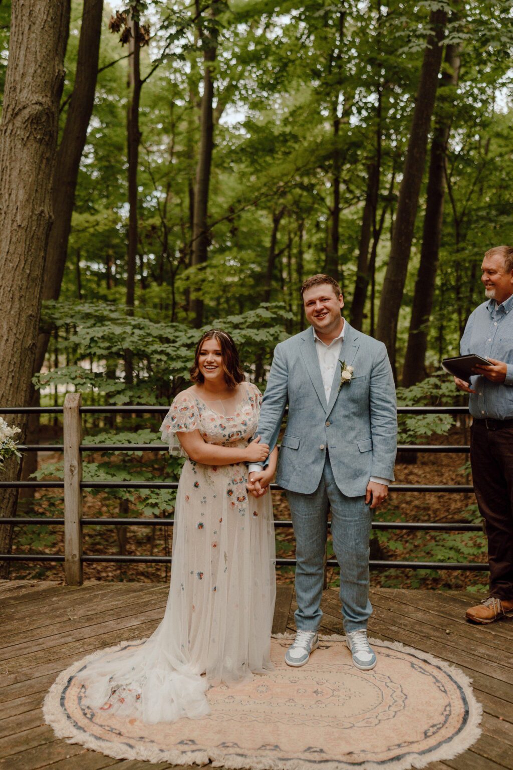 Intimate Lake Michigan Forest Wedding at Kirk Park | Cassidy Lynne