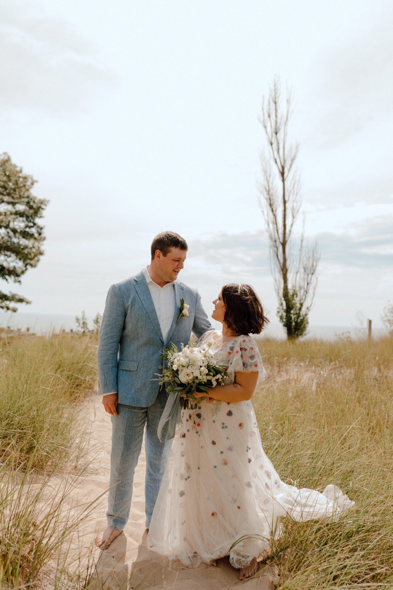 Intimate Lake Michigan Forest Wedding at Kirk Park | Cassidy Lynne