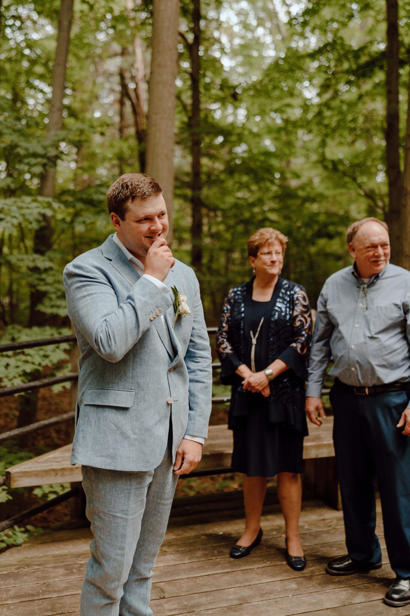 Intimate Lake Michigan Forest Wedding at Kirk Park | Cassidy Lynne