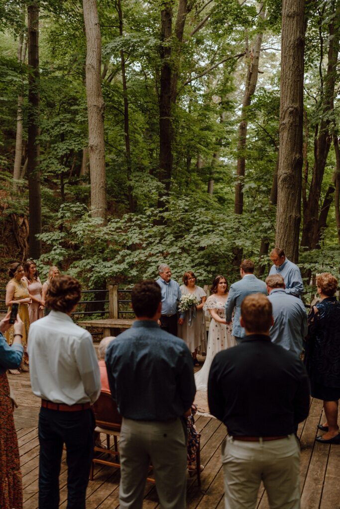Intimate Lake Michigan Forest Wedding at Kirk Park | Cassidy Lynne