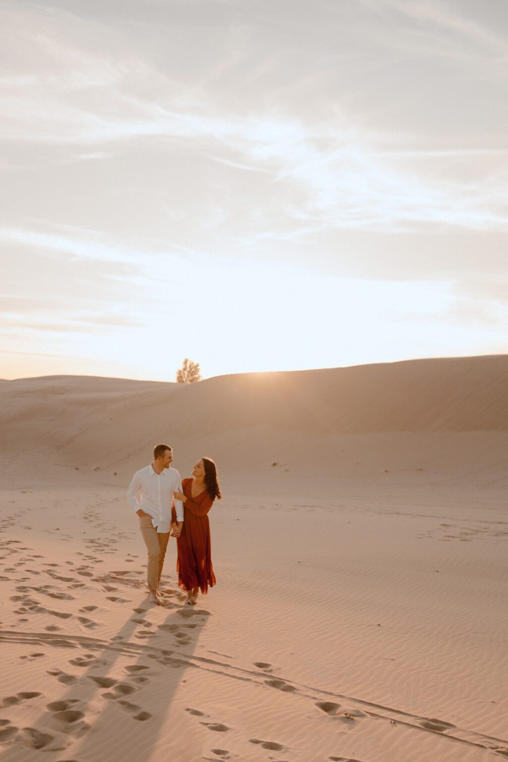 Sand Dunes Engagement Session in Michigan - Cassidy Lynne