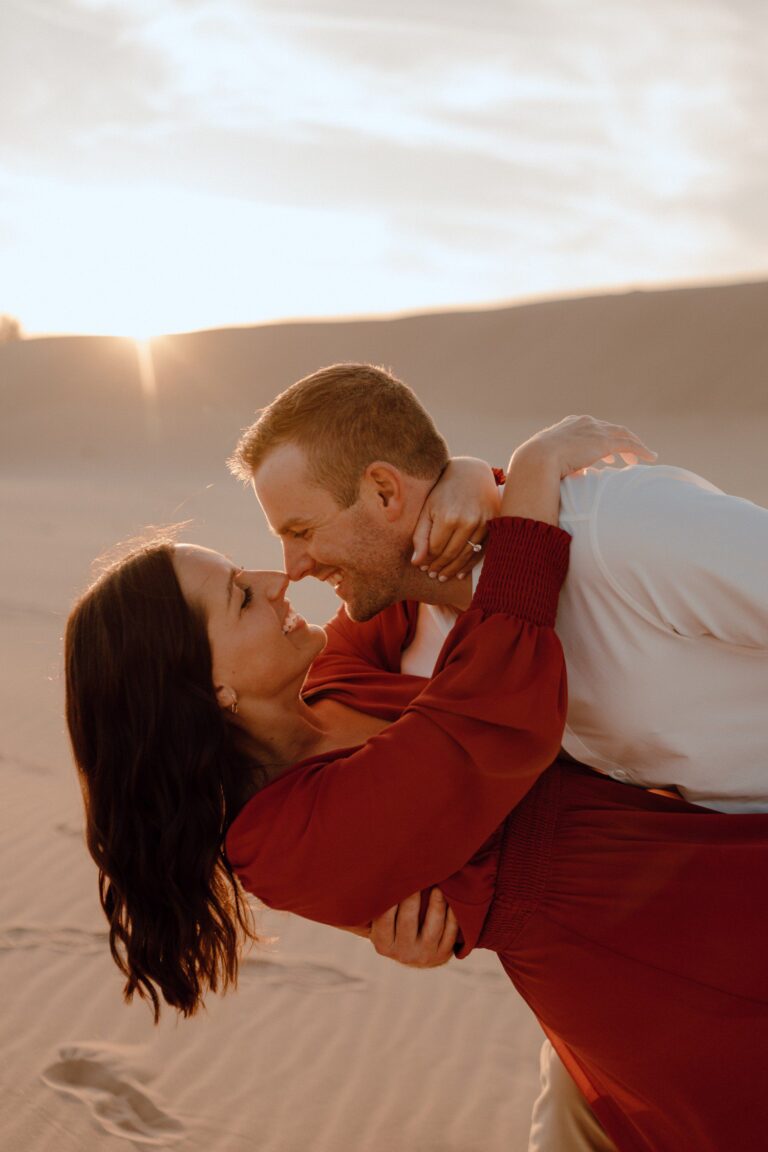 Sand Dunes Engagement Session in Michigan - Cassidy Lynne