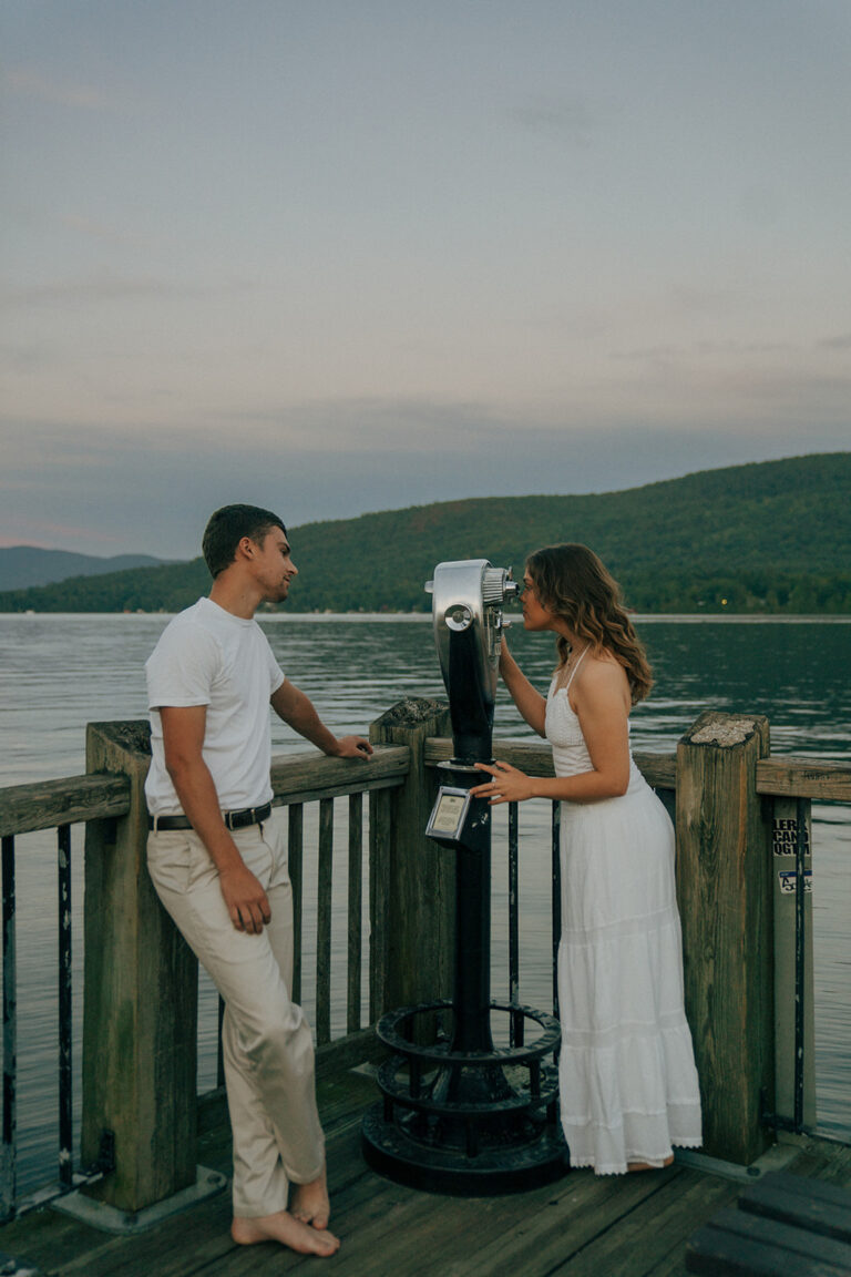 Moody Couples Session at Lake George, NY - Cassidy Lynne