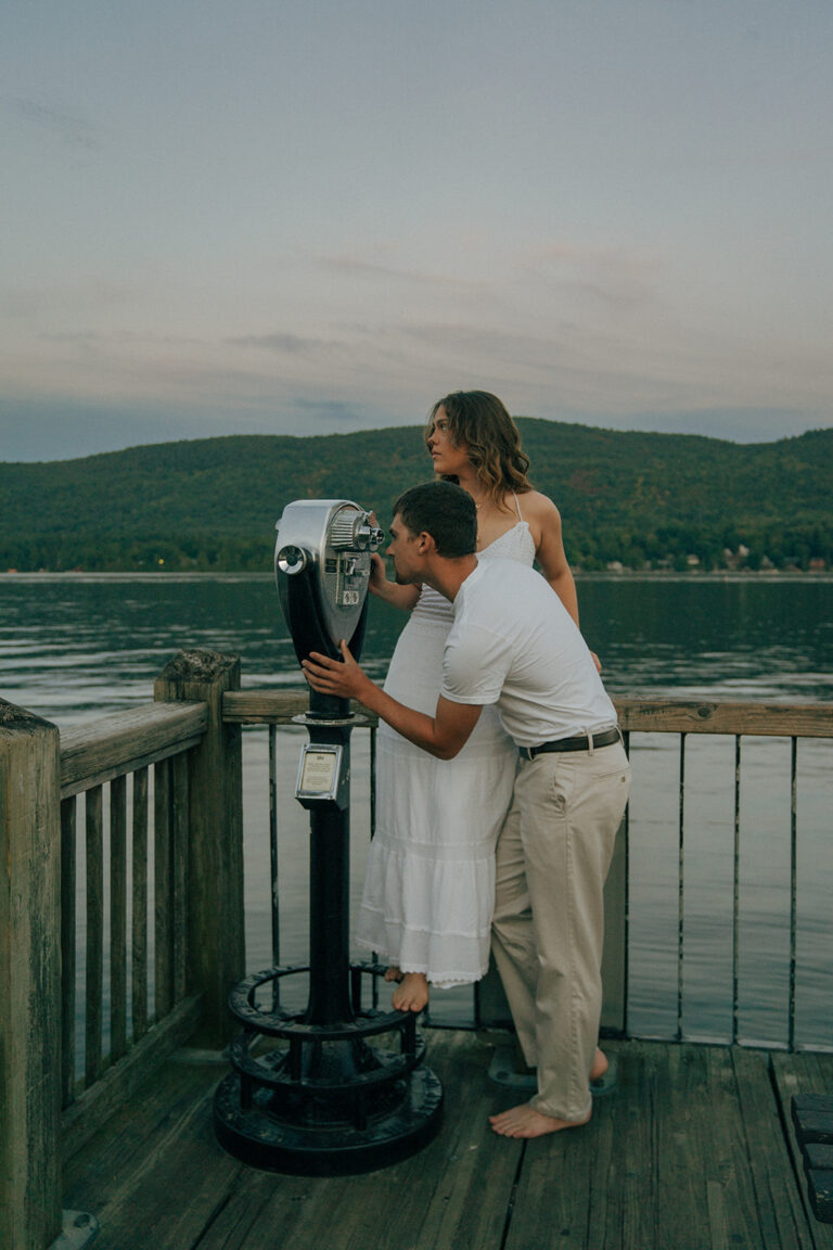 Moody Couples Session at Lake George, NY - Cassidy Lynne